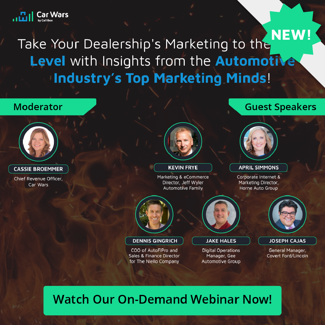Webinars | Dealership Industry Phone Trends | Car Wars